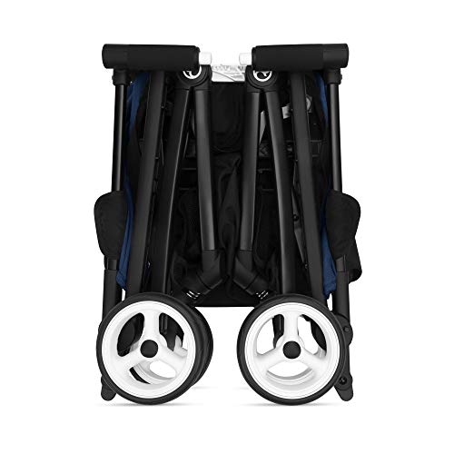 CYBEX Libelle Stroller, Ultra-Lightweight Stroller, Small Fold Stroller, Hand Luggage Compliant, Compact Fits CYBEX Car Seats (Sold Separately), Infants 6 Months+, Navy Blue