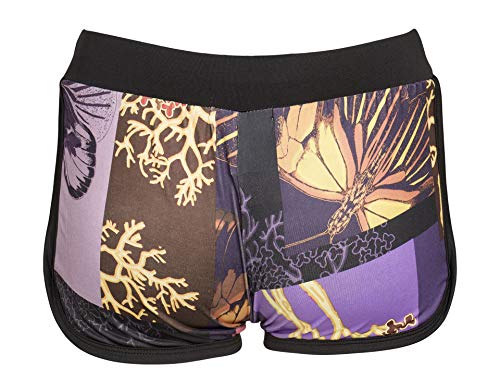 NOROZE Girls Shorts Foral Summer Beach Hot Pants (11-12 Years, Foral Purple)