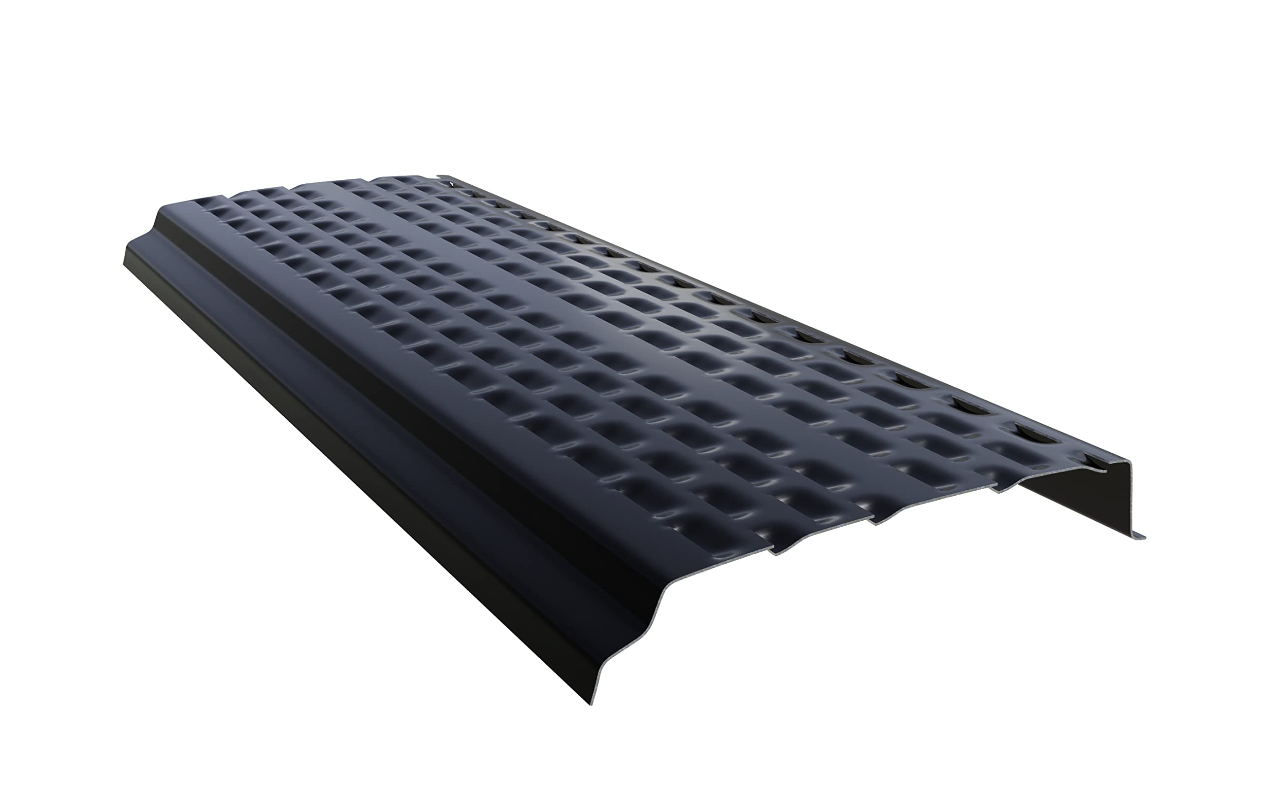 E-Z GUTTER EZS610 Shield Gutter Guard, Louvered, Black