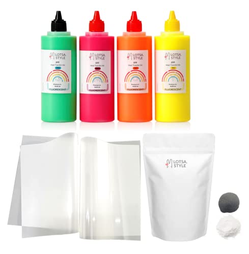 Premium PRO Fluorescent DTF Ink Refill for Inkjet Printers Heat Transfer Film Printing (250ml, Magenta)
