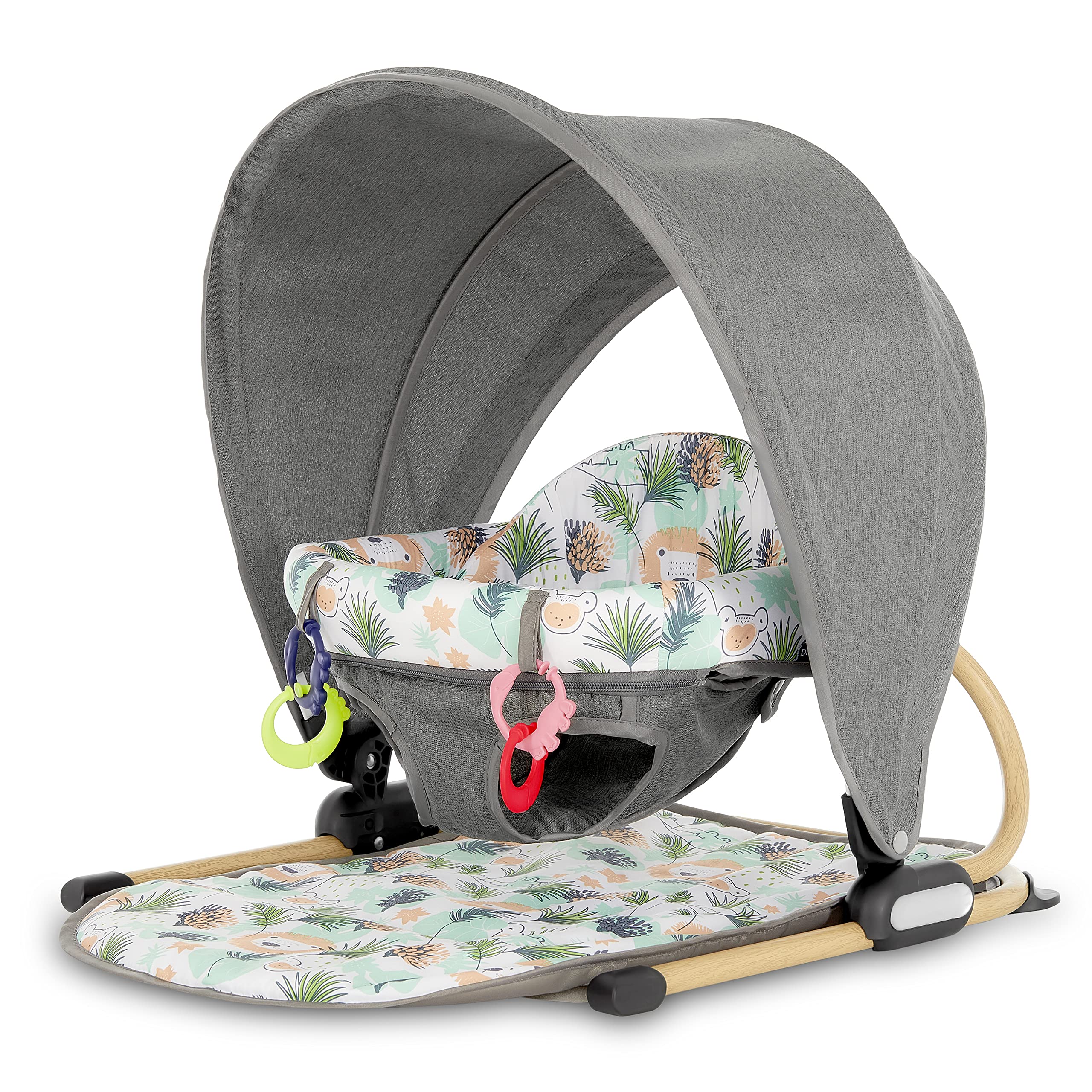 Dream On Me Snug N' Play Floor Seat and Canopy, Lion Head