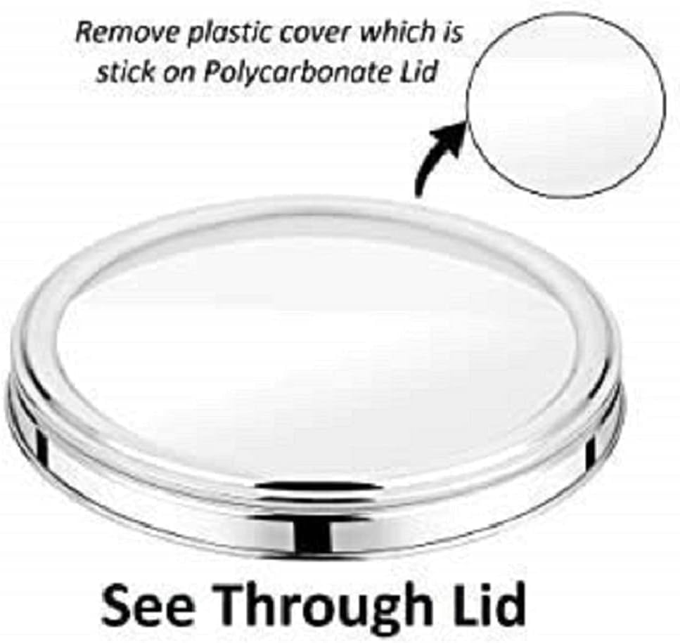 Satre Online and Marketing Transparent Stainless Steel Spice Box with Containers Set of 8pcs
