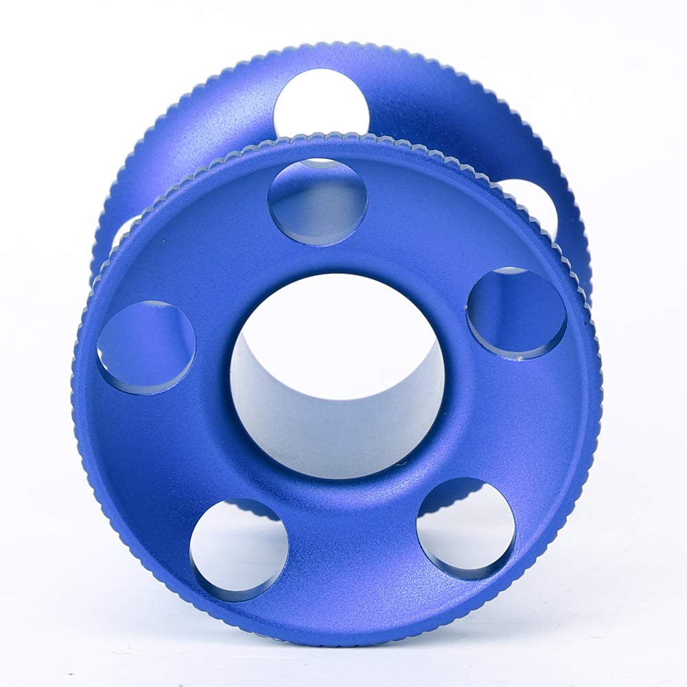 Finger Spool Reel, Underwater Finger Spool, Finger Control Reel, Diving for Freediving Snorkeling(6 * 6 * 5cm-Blue)