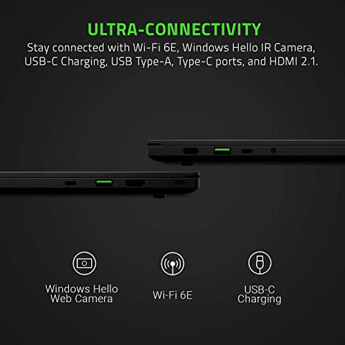 Razer Blade 14 Gaming Laptop: AMD Ryzen 9 6900HX CPU - NVIDIA GeForce RTX 3080 Ti - 14" QHD 165Hz - 16GB DDR5 RAM - 1TB PCIe SSD - Windows 11 - Ultra-Thin - CNC Aluminum - Chroma RGB