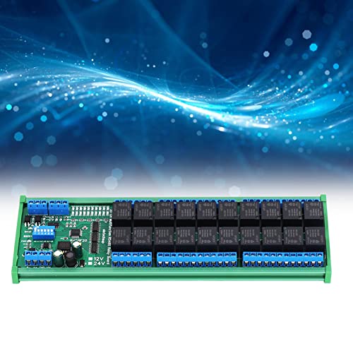 LBEC 20 Channel Relay Board Configurable Data Timing 9600BPS RS485 Hardware Reset Relay Control Module for Monitoring System (24V)