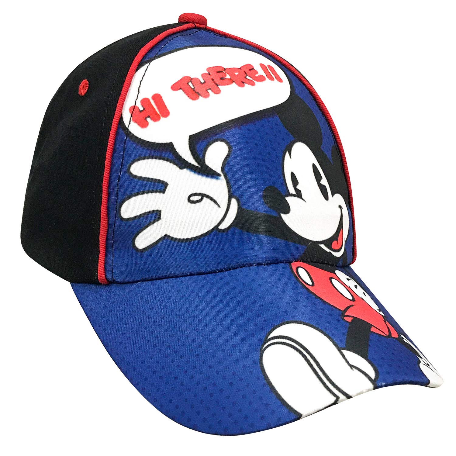 Disney Boys Mickey Mouse Cotton Baseball Cap Hat Age 4-7 Blue
