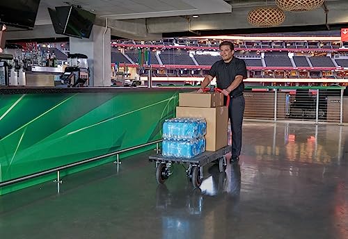 Rubbermaid Commercial Products Platform Truck Motorized Kit, Medium Size, 24"x48", for Moving Heavy Loads in Industrial/Commercial/Warehouse Environments