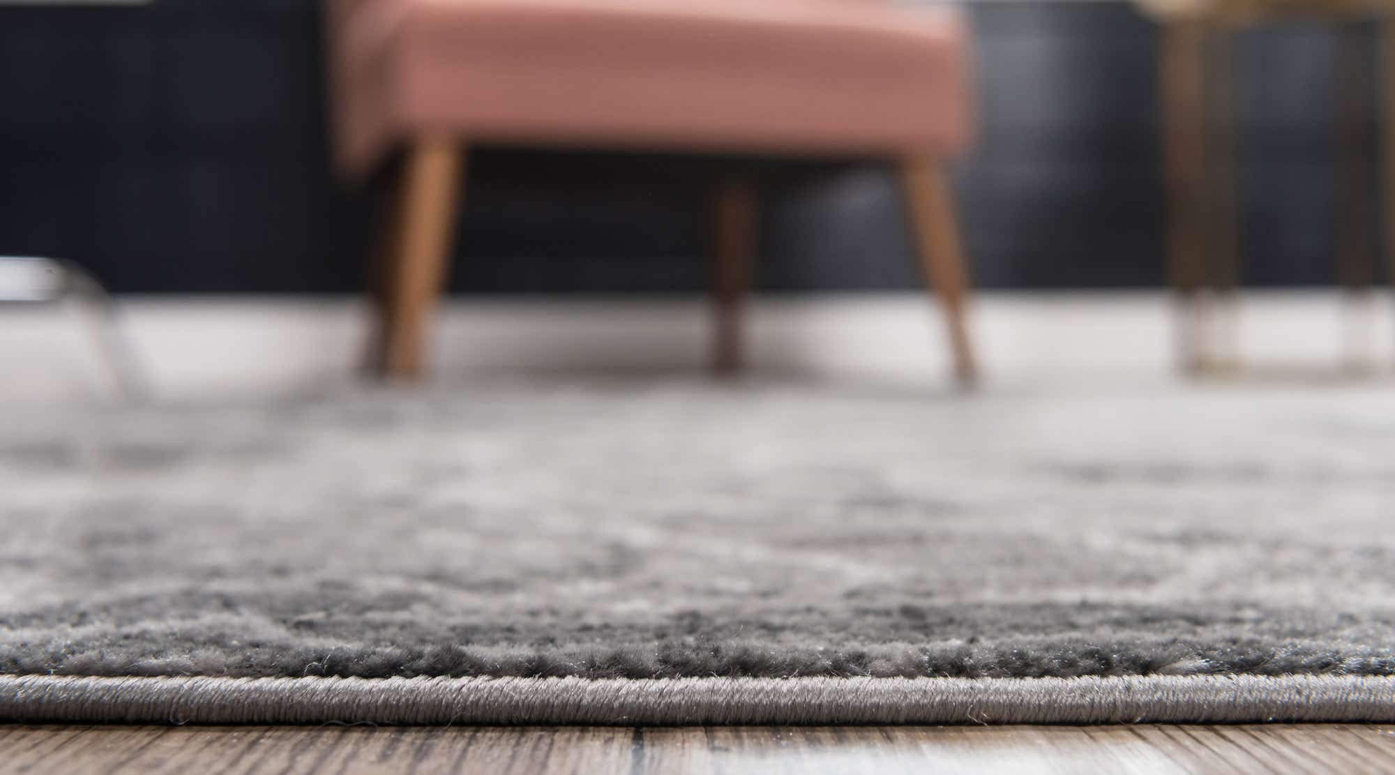 Unique Loom Sofia Collection Area Rug - Rainier (7' 1" x 10' Rectangle, Dark Gray/ Gray)