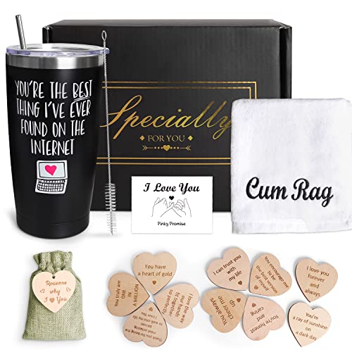 Gifts for Boyfriend Husband, Anniversary Birthday Gifts for him Fiance BF Men Man, Cute Romantic Unique Meaningful Engraved Best Love Ideas Box Set for Christmas Valentine's Thanksgiving Sweetest Day
