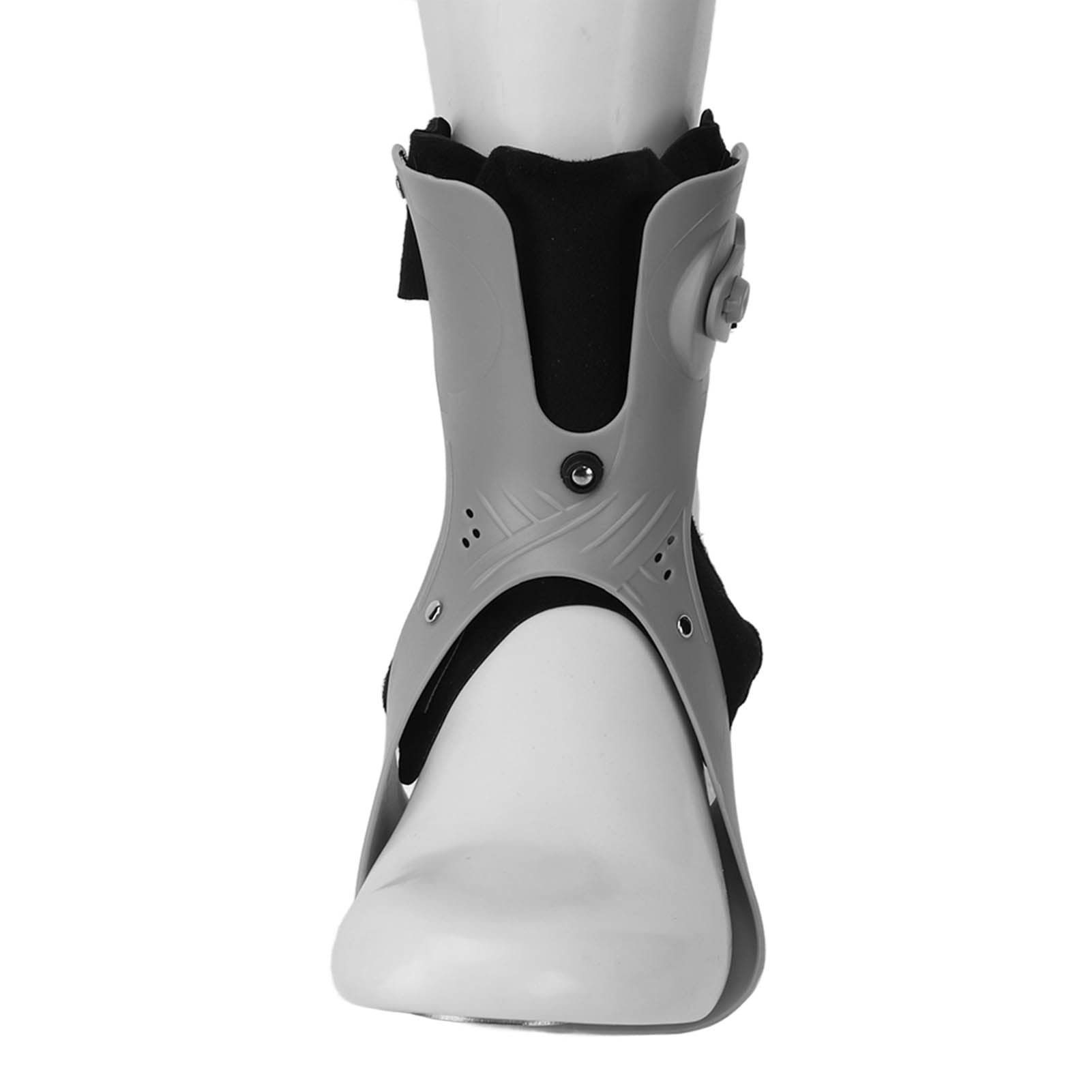 Foot Drop Orthosis, Ankle Foot Orthosis Rotary Buckle Posture Correct Soft Hollow Heel Lightweight for Paralysis (Left Foot M)