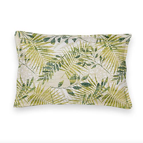 Kt KILOtela Printed Canvas by The Yard, Upholstery, Headboards, Accent Pillows, Handbags, Tote Bags, Window Treatments, Draperies, 110" Width, Cosme, Ferns, Green