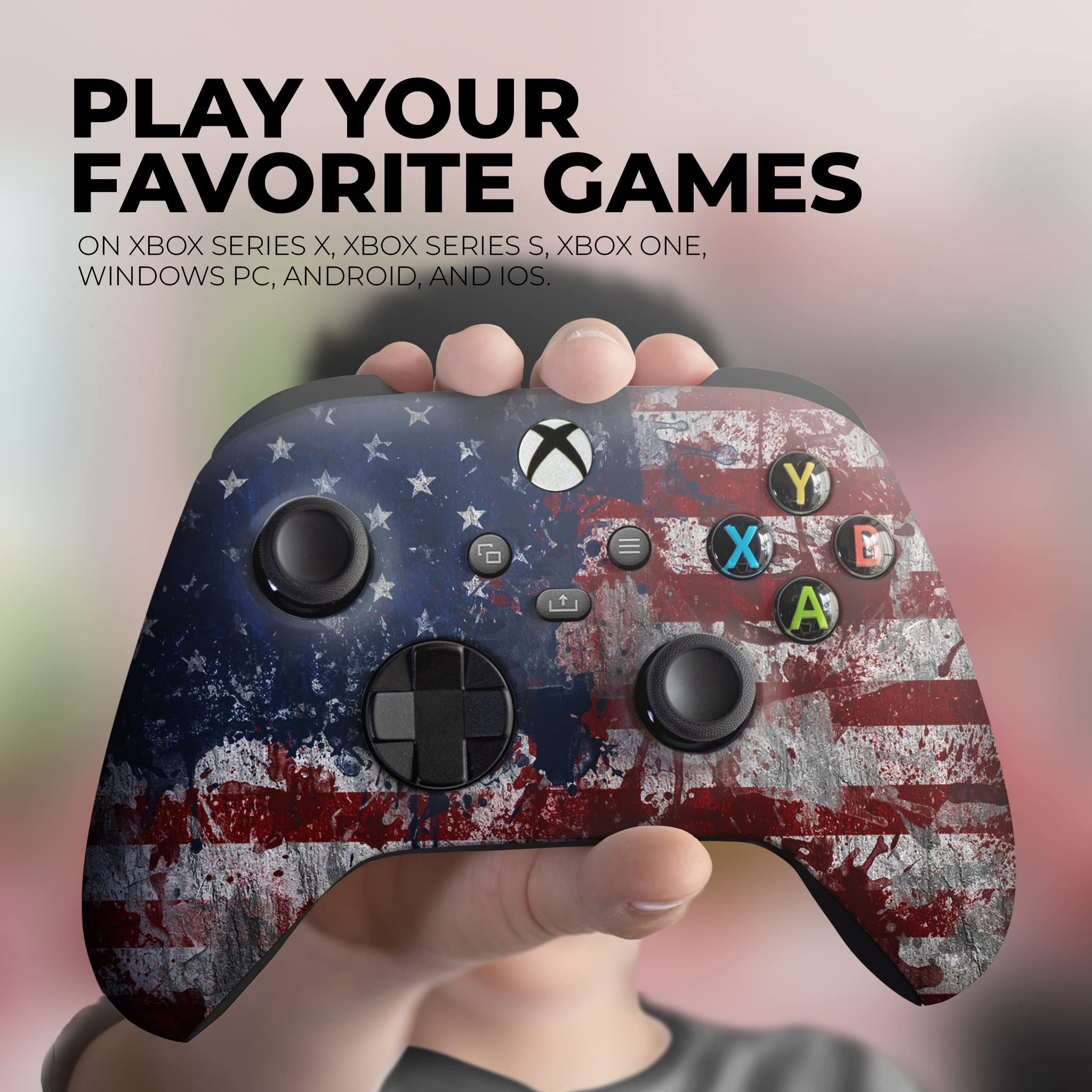DreamController Dr Strangge Fortnight Custom X-box Controller Wireless compatible with X-box One/X-box Series X/S Proudly Customized in USA with Permanent HYDRO-DIP Printing (NOT JUST A SKIN)