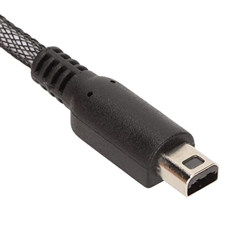 FECAMOS 3DS Host Charging Cable, 3DS Charger Cable Prevent Loss 2Pcs 5ft Charge While Playing for 2DS for New 3DS for NDSI LL
