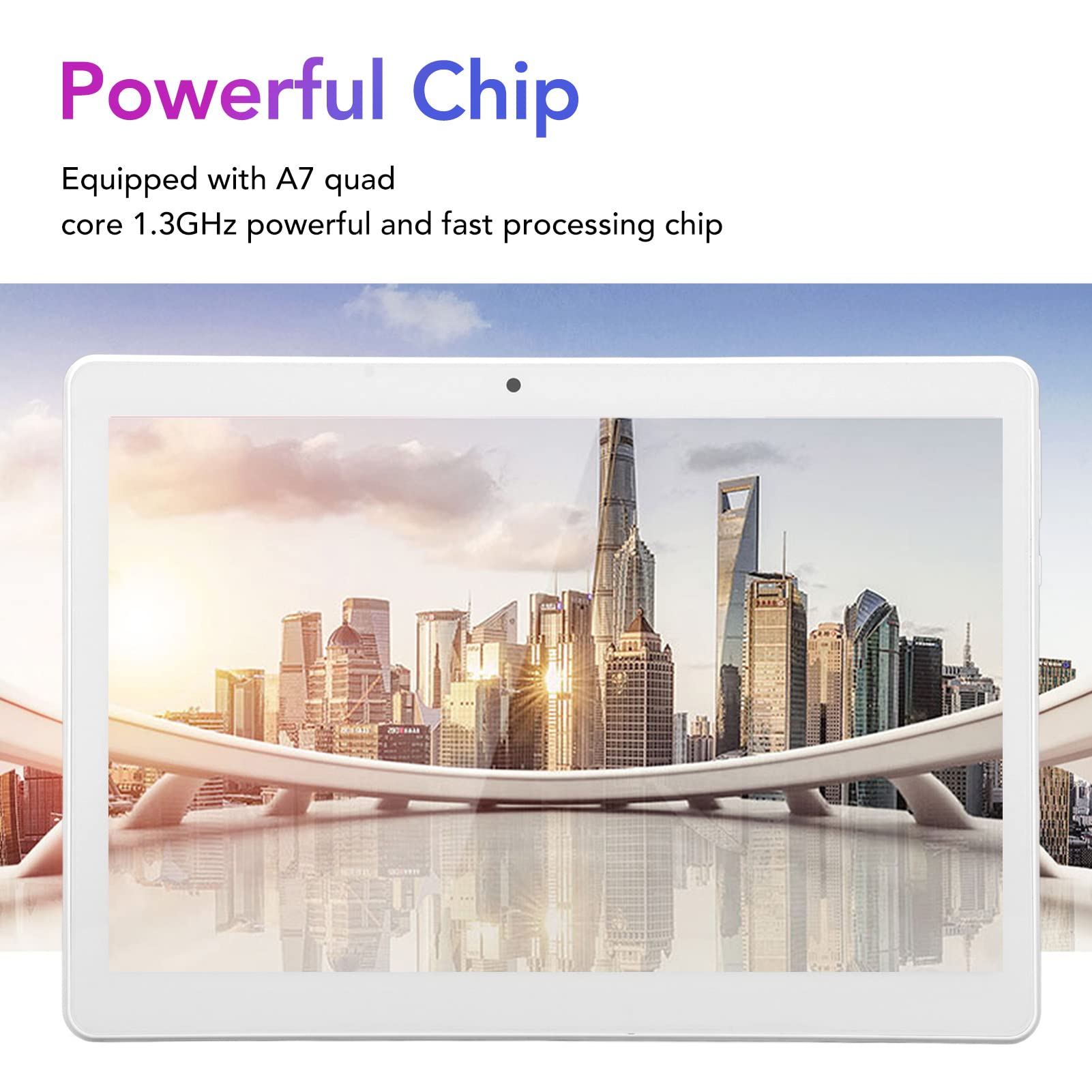LBEC HD Tablet, 3 Card Slot Design 10.1 Inch Dual SIM Dual Standby Tablet for Entertainment (US Plug)