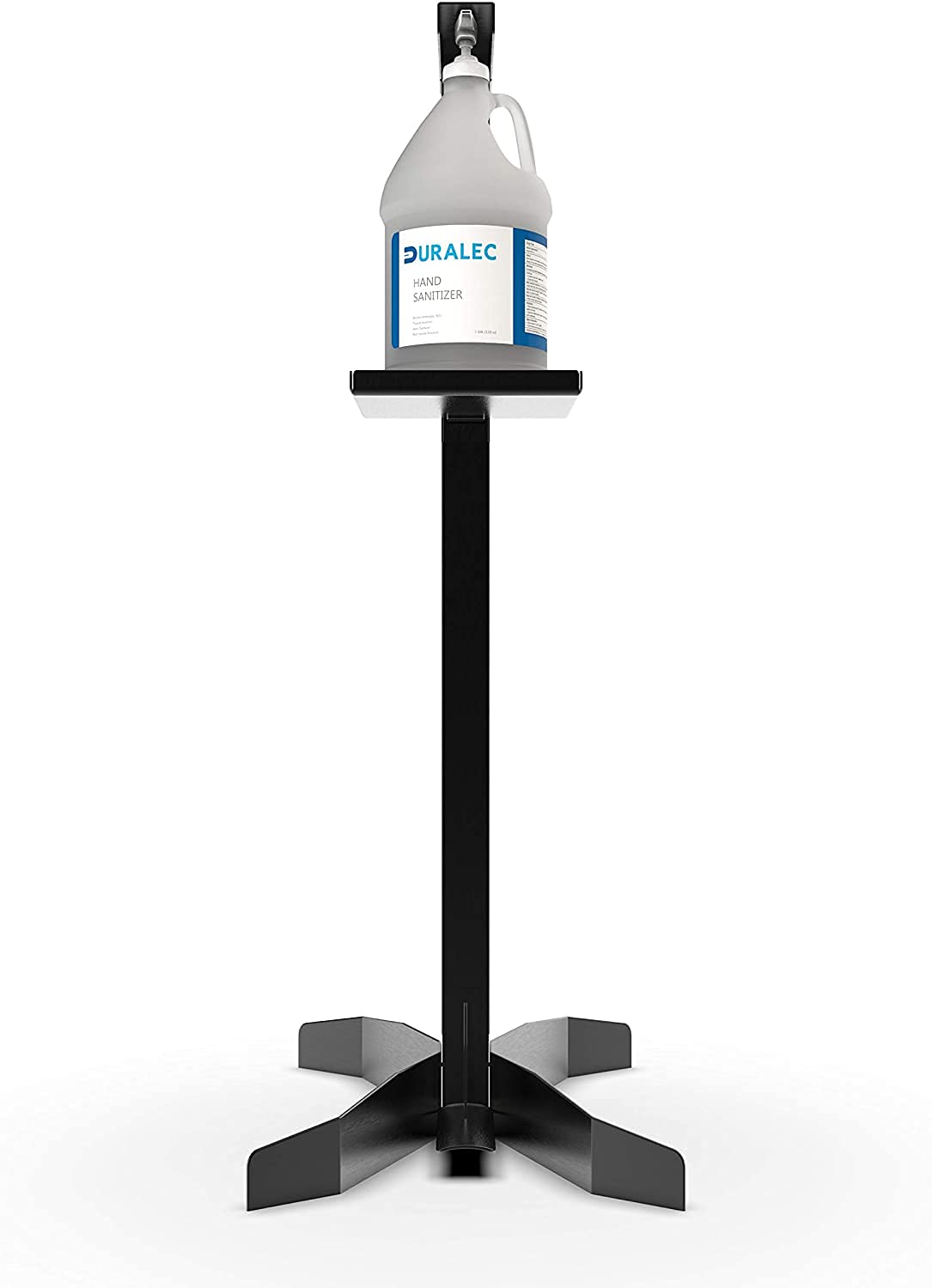 Duralec Foot Operated Hand Sanitizer Stand, Freestanding Fully Adjustable Hand Sanitizing Station for Commercial and Industrial Use