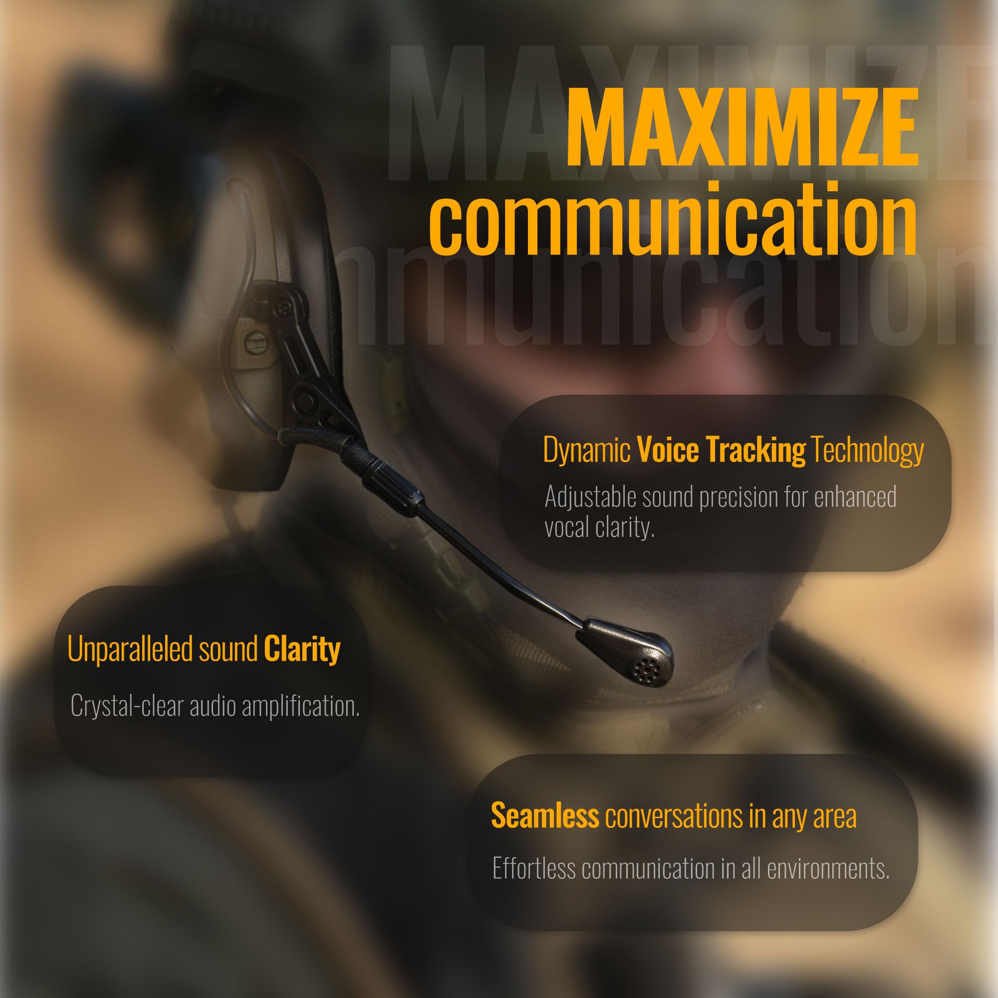 EARMOR M32 Tactical Headset Hunting & Shooting Earmuffs with Microphone, Sound Amplification, Nato TP120 Jacket, Green