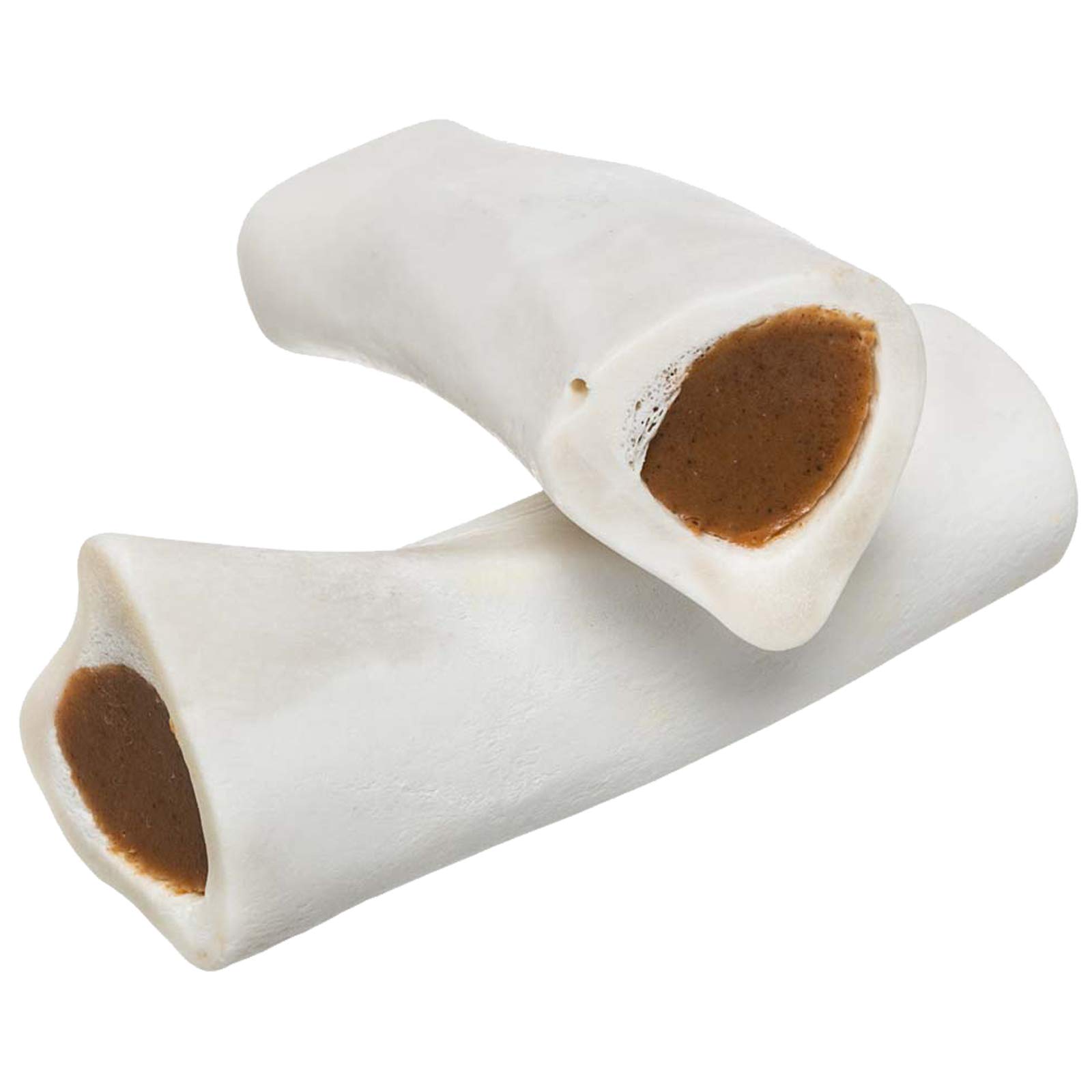 Redbarn Filled Dog Bones | Natural Long-Lasting Dental Treats; Suitable for Aggressive Chewers | Large (6") - 3 Bones (Peanut Butter)
