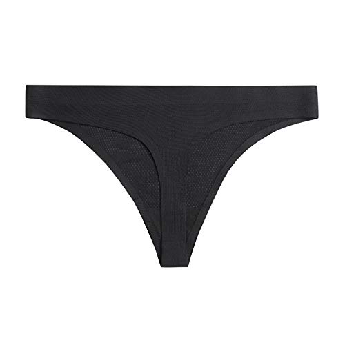 voenxe Seamless Thongs for Women No Show Thong Underwear Women 5-10 Pack (5 pack black, Small)