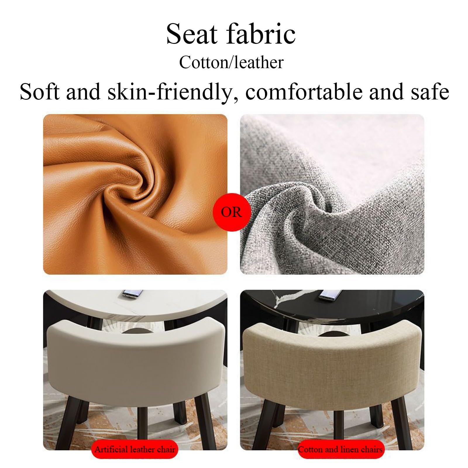 Dining table set for 4,kitchen table and chairs for 4,Suitable for living room,restaurant,cafe,leisure reception desk and chair combination,Square table/round table, various specifications available (