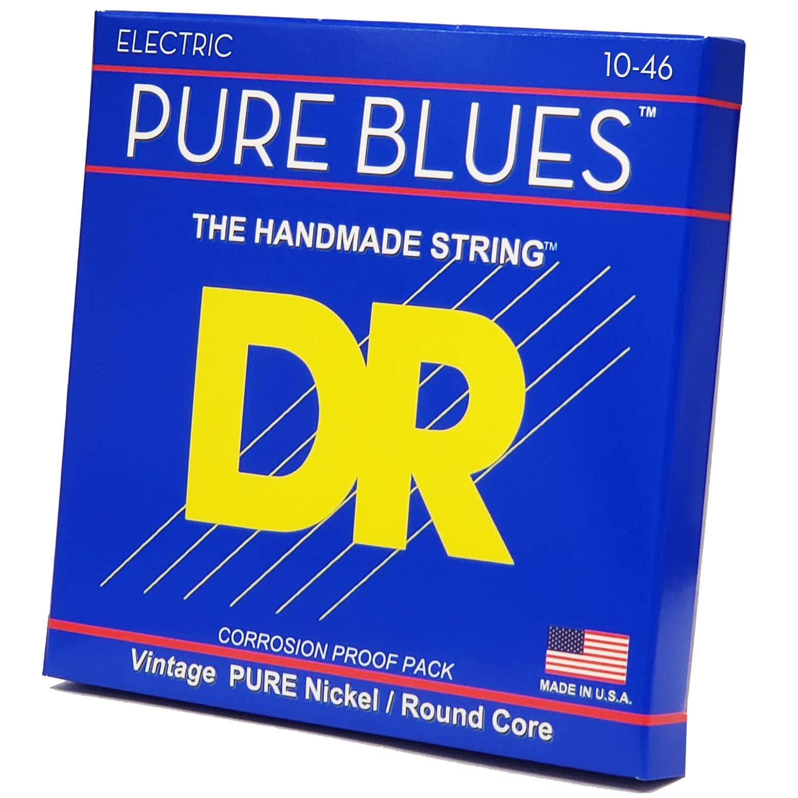 DR Strings Pure Blues Nickel Wound Vintage Style Electric Guitar Strings β 10-46 Gauge