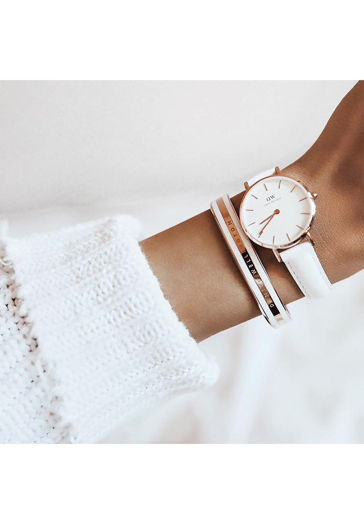 Daniel Wellington Emalie bracelet M Double Plated Stainless Steel (316L) And Enamel Rose Gold