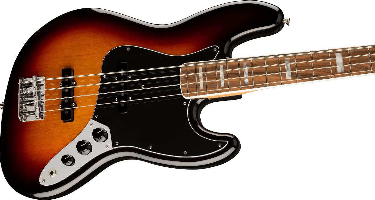 Fender Vintera 70s Jazz Bass, 3-Color Sunburst, Pau Ferro Fingerboard