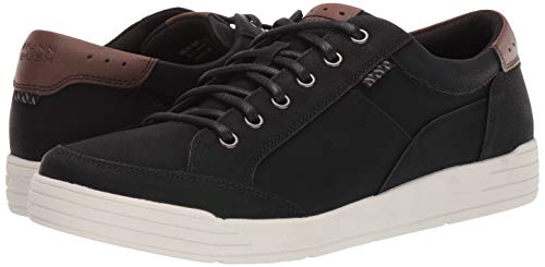 Nunn Bush Men's KORE City Walk Oxford Athletic Style Sneaker Lace Up Shoe Black, 12 W US