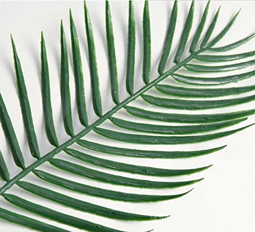 URToys 10Pcs Artificial Ombre Kwai Leafs Branch Fake Palm Plants Grass Flower for Home Wall Garden Wedding DIY Decoration