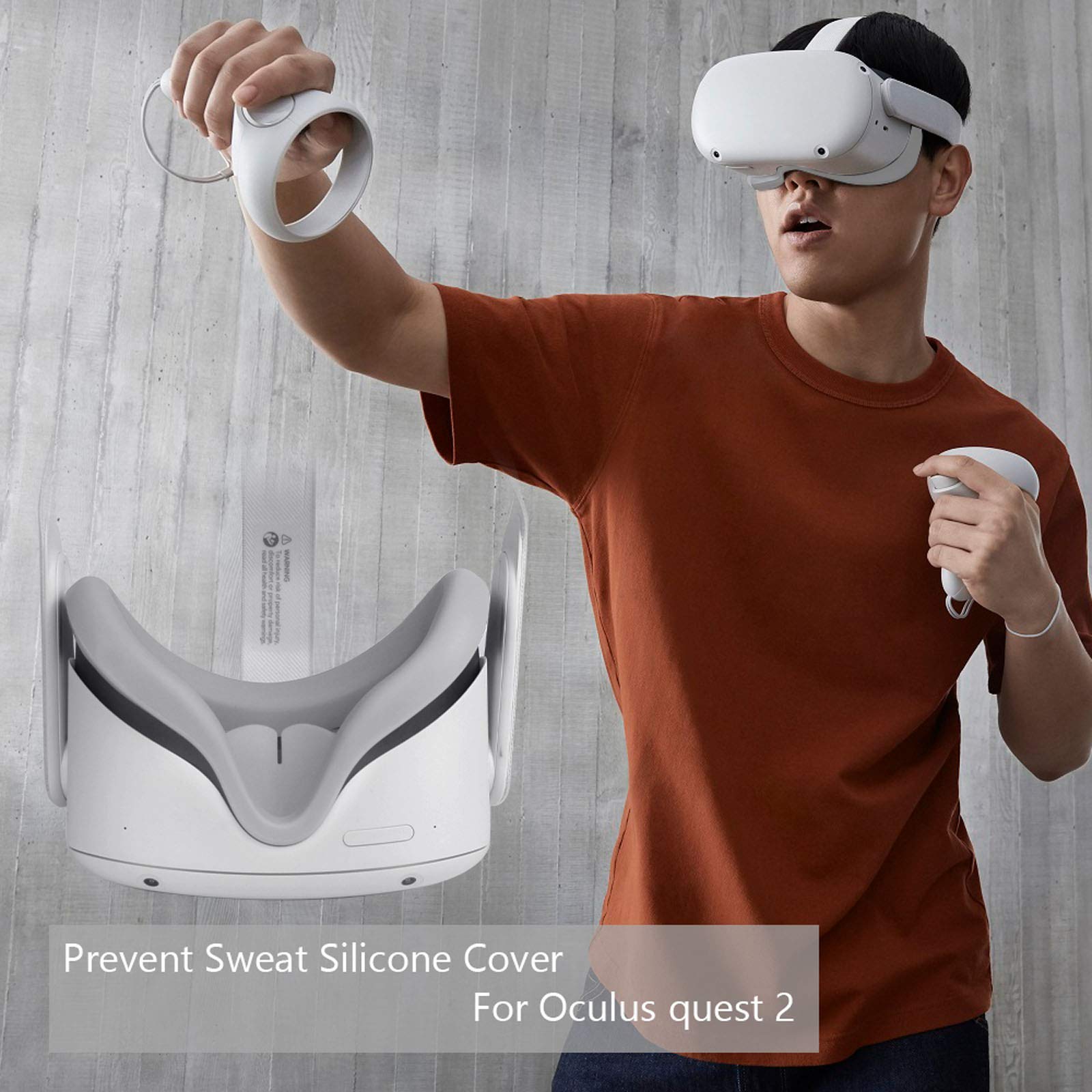 Dustproof Lens Anti Scratch Case Silicone Eye Cover Pad Skin for Oculus Quest 2