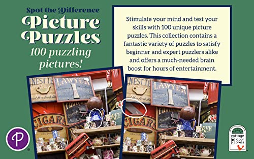 Picture Puzzles: Spot the Difference: More Than 1,000 Differences to Find! Adult Puzzle Book Includes Spiral Bound / Lay Flat Design (Brain Busters)