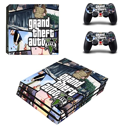 For PS5 DISC - Game Grand GTA Theft And Auto PS4 or PS5 Skin Sticker For PlayStation 4 or 5 Console And Controllers Decal Vinyl DUC-5576