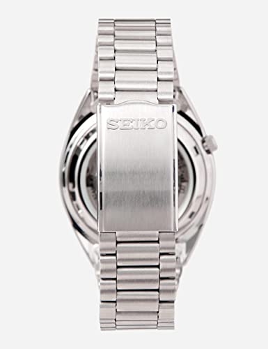 Seiko SNXS77 Automatic Blue Day Date Dial Silver Steel Bracelet Men Watch NEW