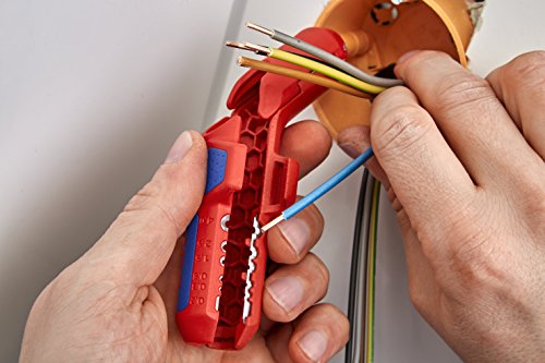 KNIPEX - 16 95 01 SB Tools - Ergostrip, Metric Sizes, Right Handed Version (169501SB)