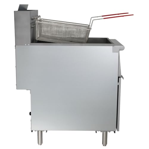 Kratos 29Y-012 Commercial Restaurant Gas Floor Fryer - Five Burners - 70 to 100 lb. Capacity - Natural Gas