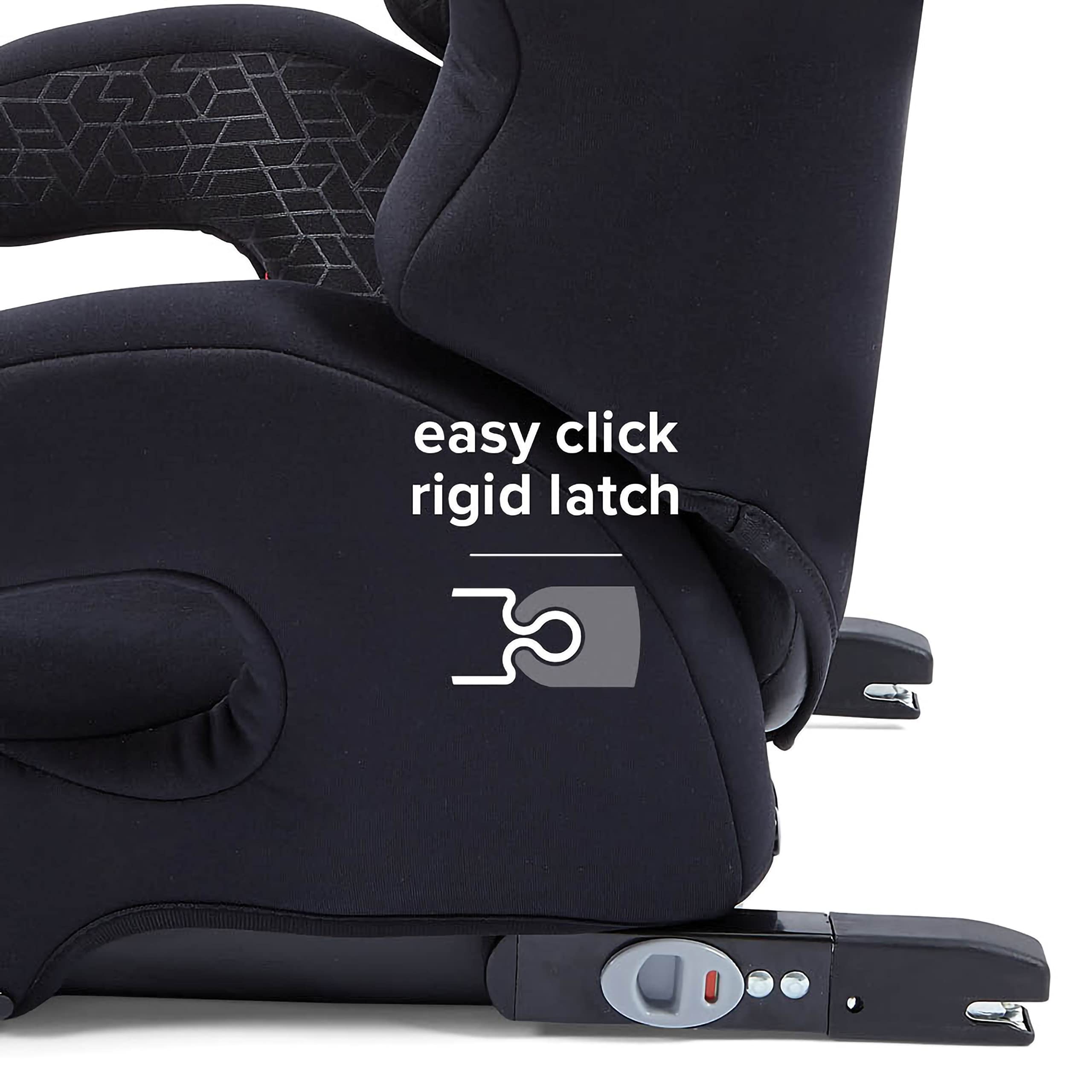 Diono Everett NXT High Back Booster Car Seat with Rigid Latch, Lightweight Slim Fit Design, 8 Years 1 Booster Seat, Black
