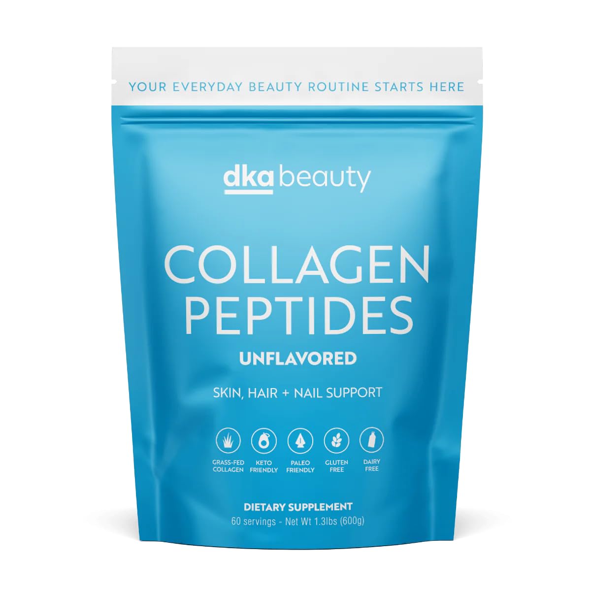 Dr. Kellyann Hydrolyzed Collagen Peptides Protein Powder Unflavored (60 Servings, 1.3lbs) Grass Fed Paleo & Keto Collagen Supplement - Non-GMO - Gluten and Dairy Free - Protein 9g, Collagen 10g