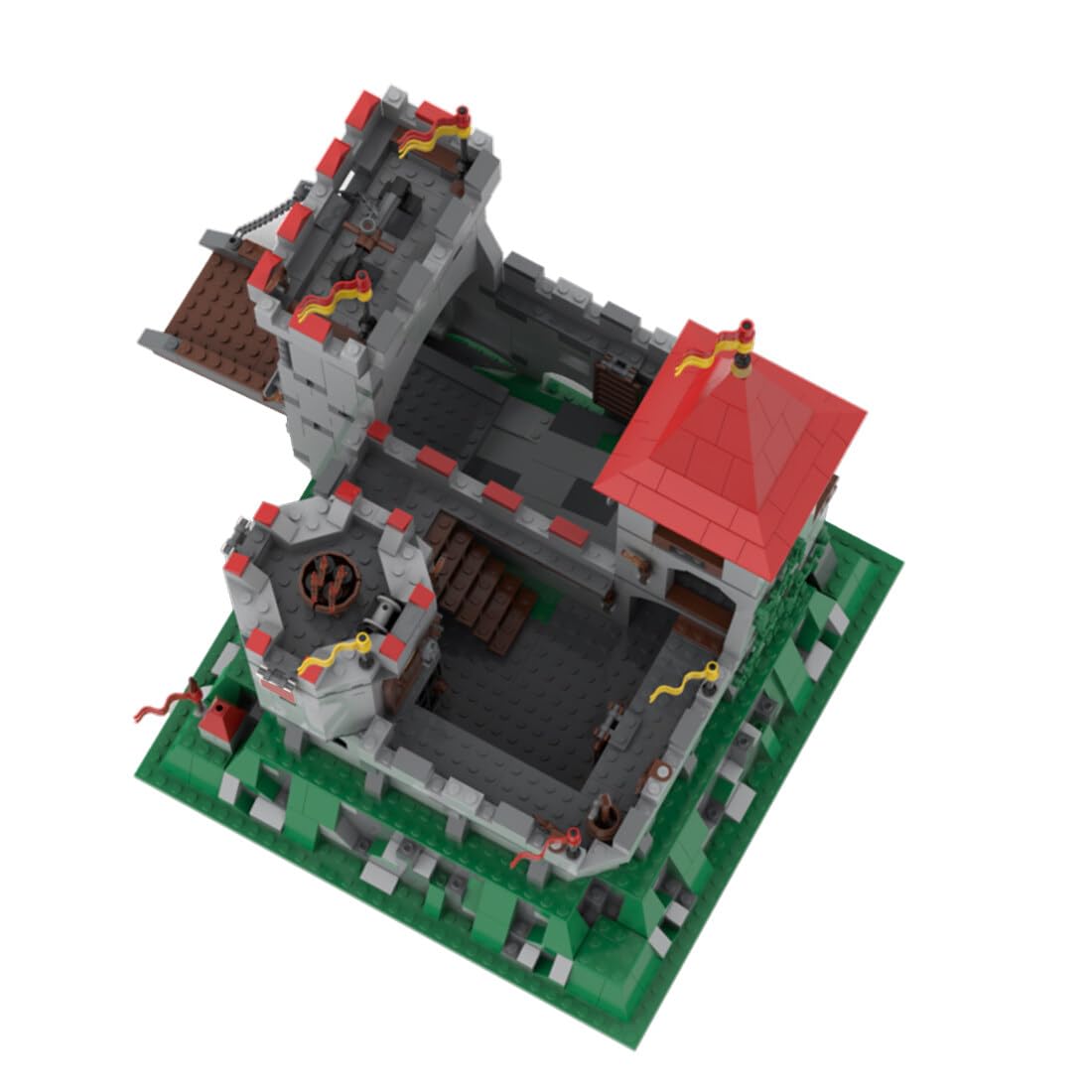 DECI Medieval Castle Building Blocks MOC Set Street Scene Model Building Blocks Set Mini Architecture Display (1000PCS)