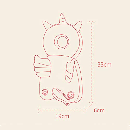 DAMEING BOI Baby Head Protector Backpack, Adjustable Infant Safety Pads for Baby Walkers Protective Head Suitable Age 4-24 Months, Butterfly