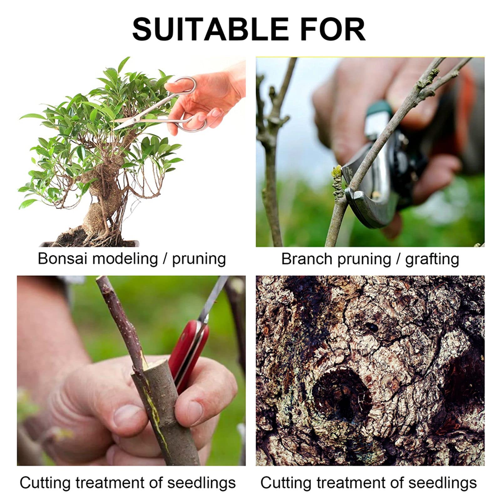 Garden Bonsai Plant Healing Paste, Tree Wound Pruning Sealer Bonsai Pruning Cutting Paste, Plants Wound Dressing for Garden Plant Grafting and Wound Treatment, Help Trees Recover Quickly ,30g