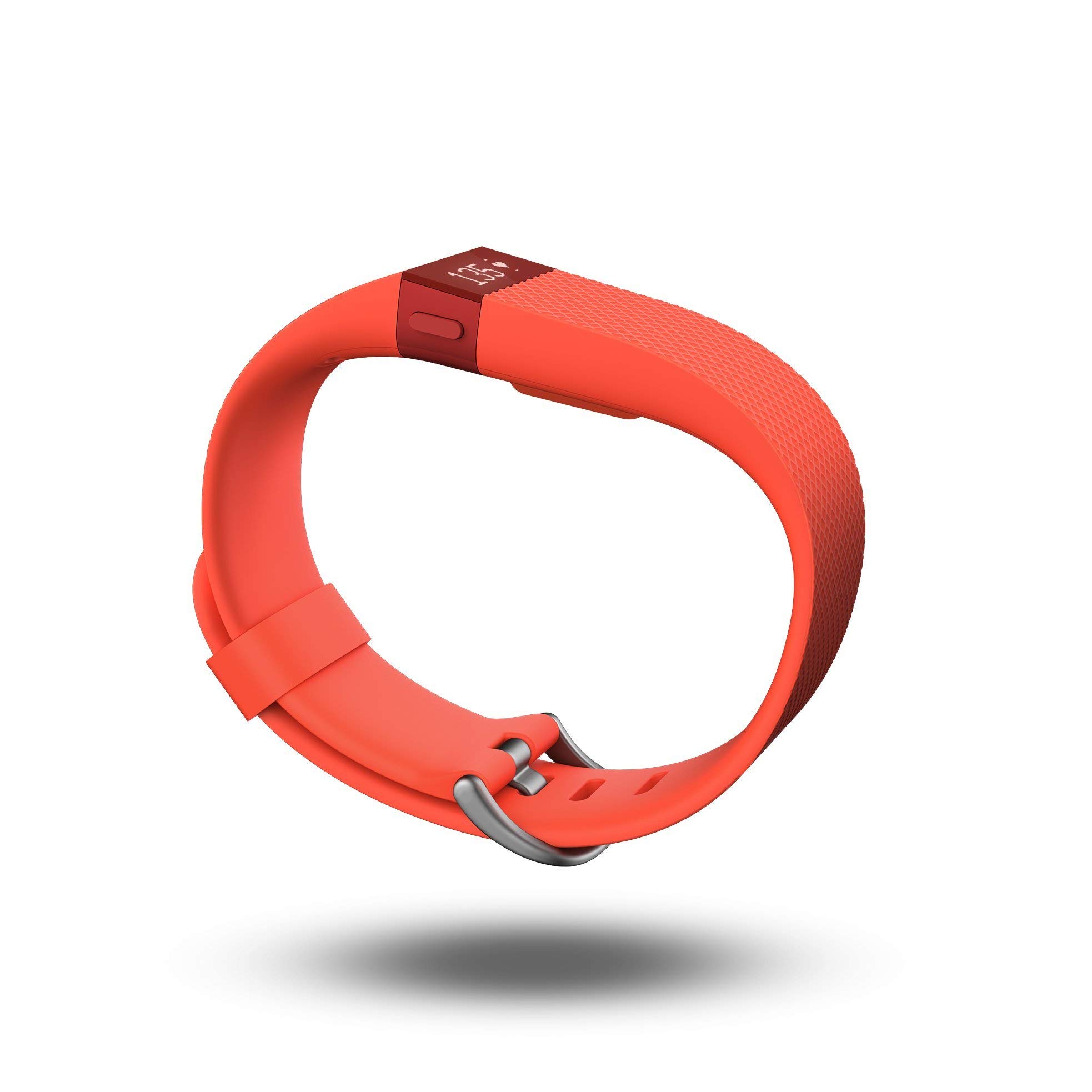 Fitbit Charge HR Wireless Activity Wristband (Tangerine, Large (6.2 - 7.6 in)) (Renewed)