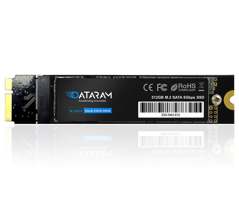 DATARAM SSD for 2012 Apple MacBook Air EMC 2558 & EMC 2559, SATA-III M.2 2280 Internal SSD (512GB)