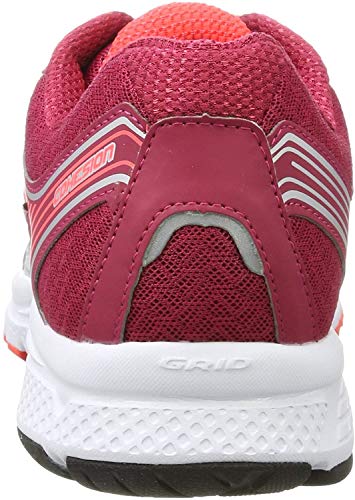 Saucony Women's Cohesion 10 Grey/Red Running Shoe 9 M US