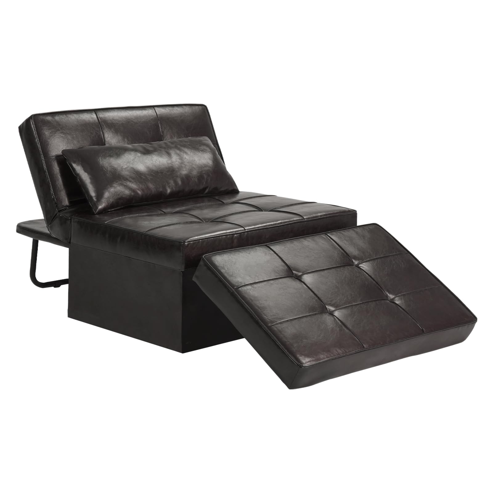 Diophros Sofa Bed, Convertible Chair 4 in 1 Multi-Function Modern Folding Ottoman Guest Bed with Adjustable Sleeper for Small Room Apartment, Large