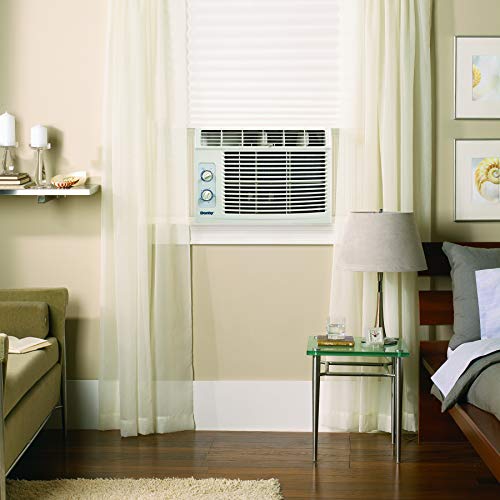 Danby DAC050MB1WDB 5,000 Window Air Conditioner, 2 Cooling and Fan Settings, Easy to Use Mechanical Rotary Controls, Ideal for Rooms Up to 150 Square Feet, 5000 BTU, White