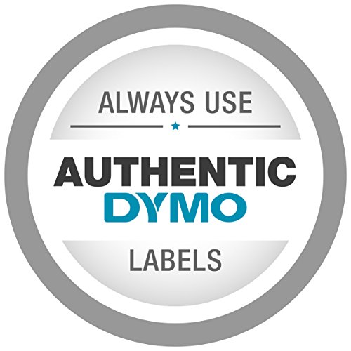DYMO 1868743 All-Purpose Vinyl, 24mm, Black on Clear