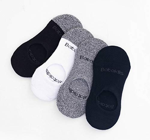 Discount clearance No Show sock for Men ,Low Cut Casual Breathable Non Slip Cushioned Liner Socks 6 Pairs (Black ,M/L)