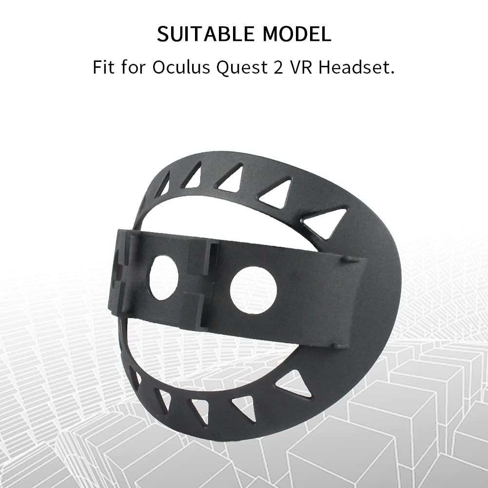 EKDJKK Professional Head Pad Headband Cushion Reduce Pressure Breathable Rear Cover Fit for Oculus Quest 2(Black)