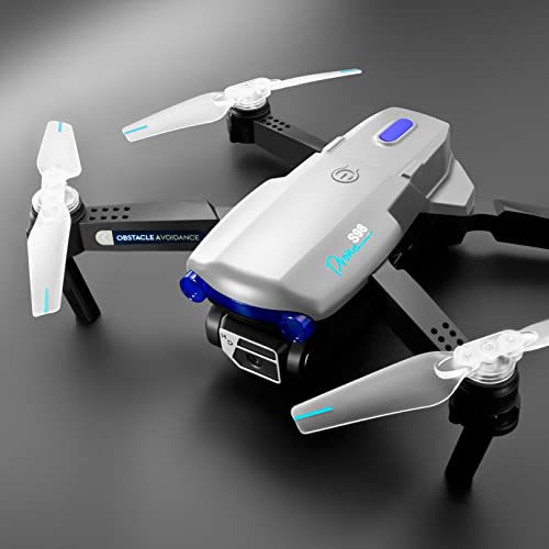 ZZKHGo Drone with 4K Dual HD FPV Camera, Remote Control Toys Gifts for Boys and Girls, Optical Fl-ow Localization, with Altitude Hold, Headless Mode, One Key Start and Outdoor Carrying Case (White)