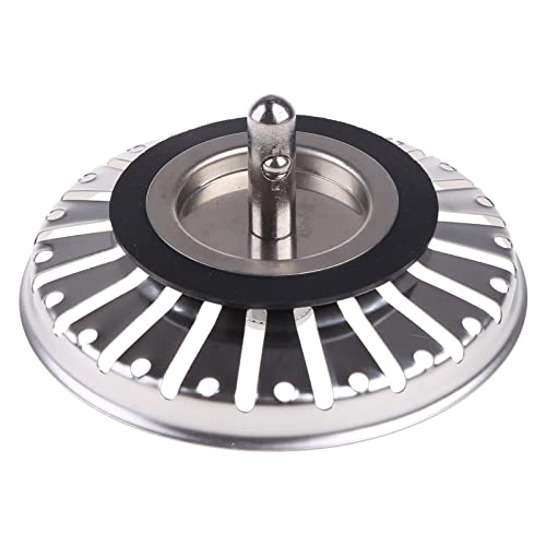 MEELYHOME Stainless Steel Sink Drain Strainer Hair Catcher Shower Drain Mesh for Bathroom Bathtub Kitchen Easy to Install, Quantity: 1