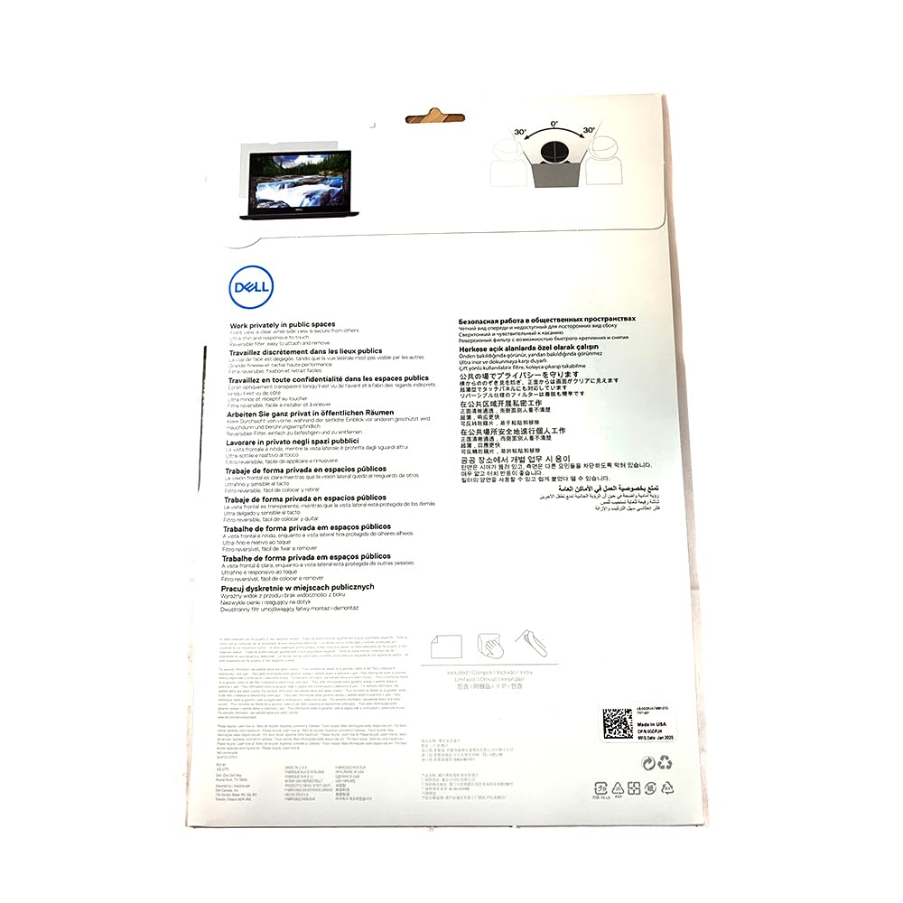 EbidDealz Replacement for Laptop 12.5" LCD Privacy Screen Filter Dell Latitude 5280 5289 5290 7280 7290 GDPJH 0GDPJH